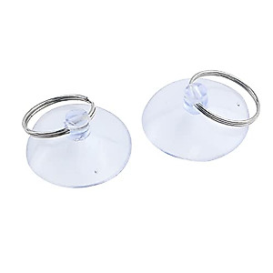 MY MIRONEY 1.38" Diameter Suction Cup with Rings Clear Suction Cup Sucker Pack of 20