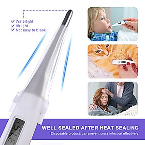 Baluue 100pcs - Meter Disposable Universal Digital Oral Rectal- Covers Refill Sleeve Replacement