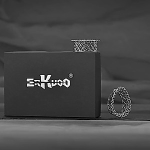 ERKUOO 2PCS Hollow Pattern Ear Tunnels Plugs Hangers Open Saddle Drop Ear Gauges Piercing Stretchers Expande Flesh Tunnels Double Flared Saddle Plug 1"(25mm)