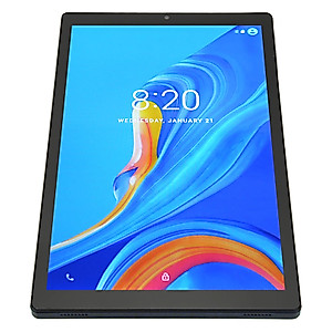 Full HD Tablet, Dual Speakers 100‑240V 10 Core CPU 2MP 5MP 8800mAh 10.1 Inch Tablet PC 5G WiFi with Earbuds for Work (US Plug)
