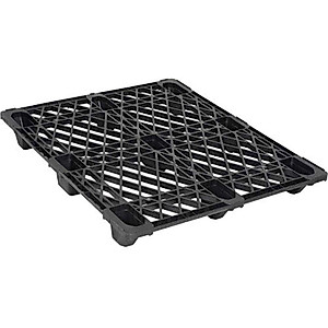 48x40 Plastic Nestable Shipping Pallet 2200 Lb. Capacity - Lot of 5