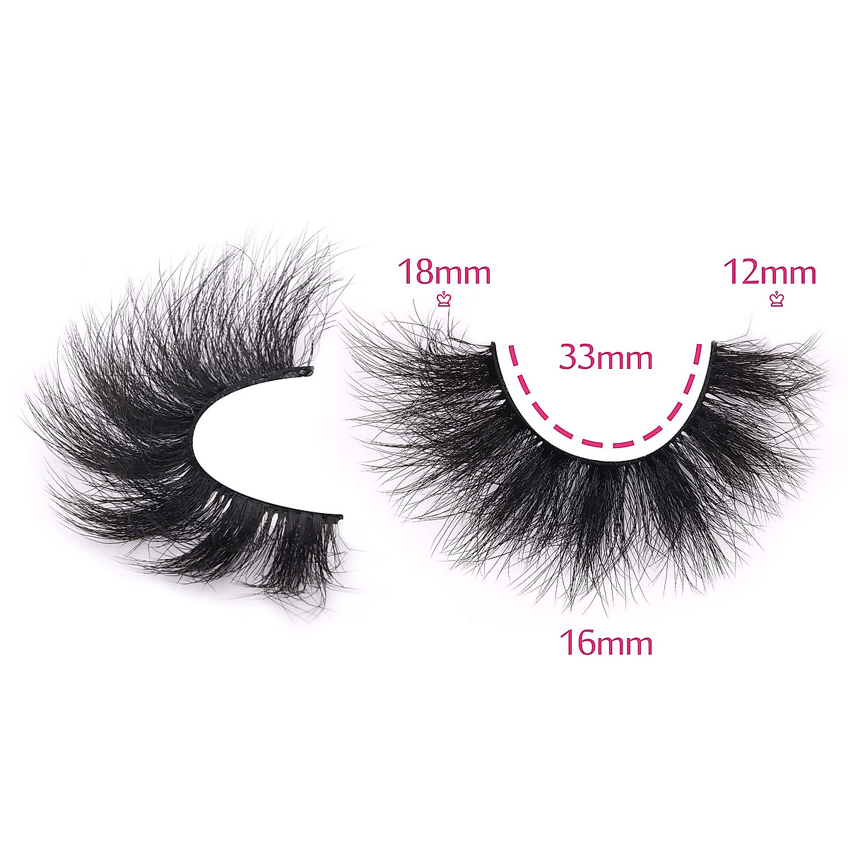Mink Lashes Fluffy 8D False Eyelashes Wispy Eye Lashes Cat-Eye Long 18MM Dramatic FANXITON 7 Pairs Pack Volume Thick Faux Mink Lashes Multipack