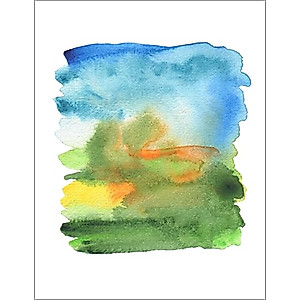 Reverse Coloring Book for Anxiety Relief: Draw Designs on Watercolor Art