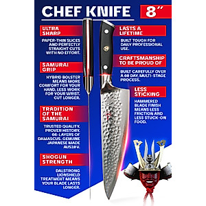 Dalstrong Shogun Series Butcher Knife 10" Bundled with Chef Knife 8" - ELITE