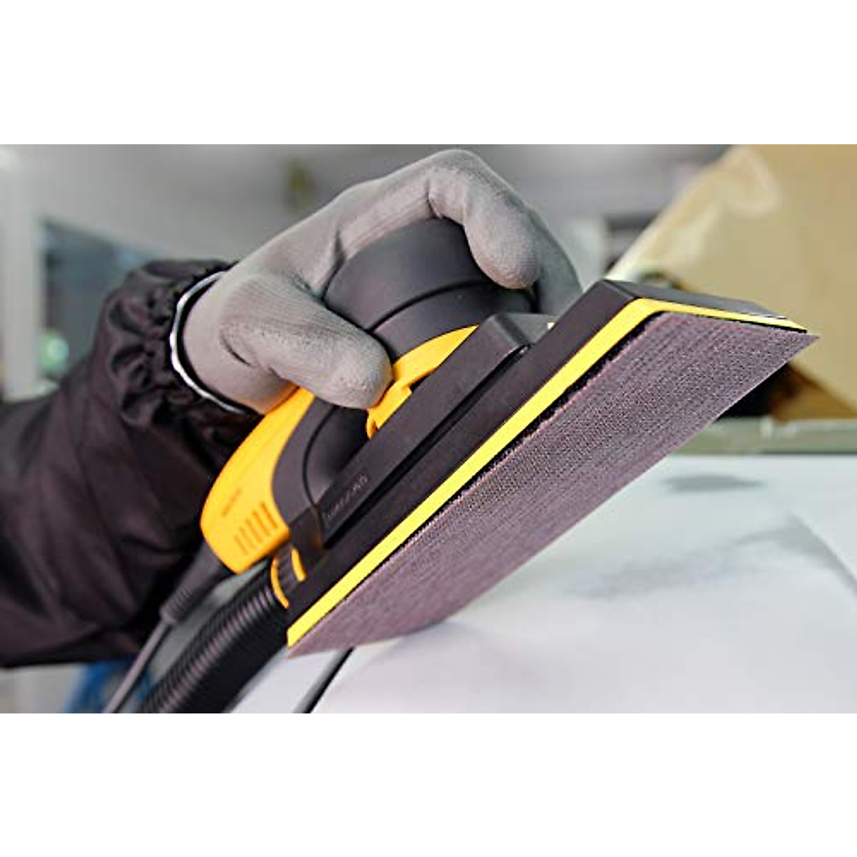 Mirka Abranet Net Sheets / 2.75 x 8 inch/Assortment 1 of each Grit 80, 100, 120, 150, 180, 220, 320, 400, 600 / Mesh sandpaper sanding Sheet Hook and Loop / 9 pcs / ‎9A-150-APRP