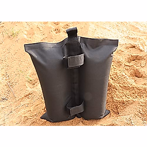 renlog Sand Canopy Weight Bags, 120 LBS Gazebo Tent Weights Sand Bags, 4 Pack (Without Sand)