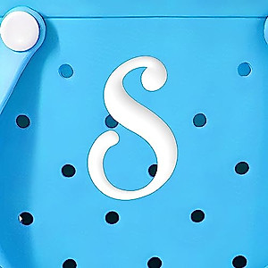 Decorative Lettering for Bogg Bag, White Charm for Bogg Bag Cute Bag Accessories Alphabet Letter Charm Inserts for DIY Personalizing Your Handbag(S)