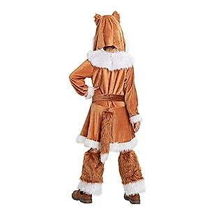 Spooktacular Creations Halloween Girls Fox Costume, Kids Sweet Fox Costume for Child, Toddler Halloween Dress Up, Jungle-themed Party (Medium (5-7 yrs))