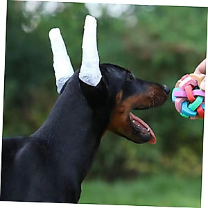 BUGUUYO 1Set Dog Ear Stand Up Support Tool with Puppy Ear Support Tape for Dog Ear Care and Maintenance for Doberman and Other Breeds