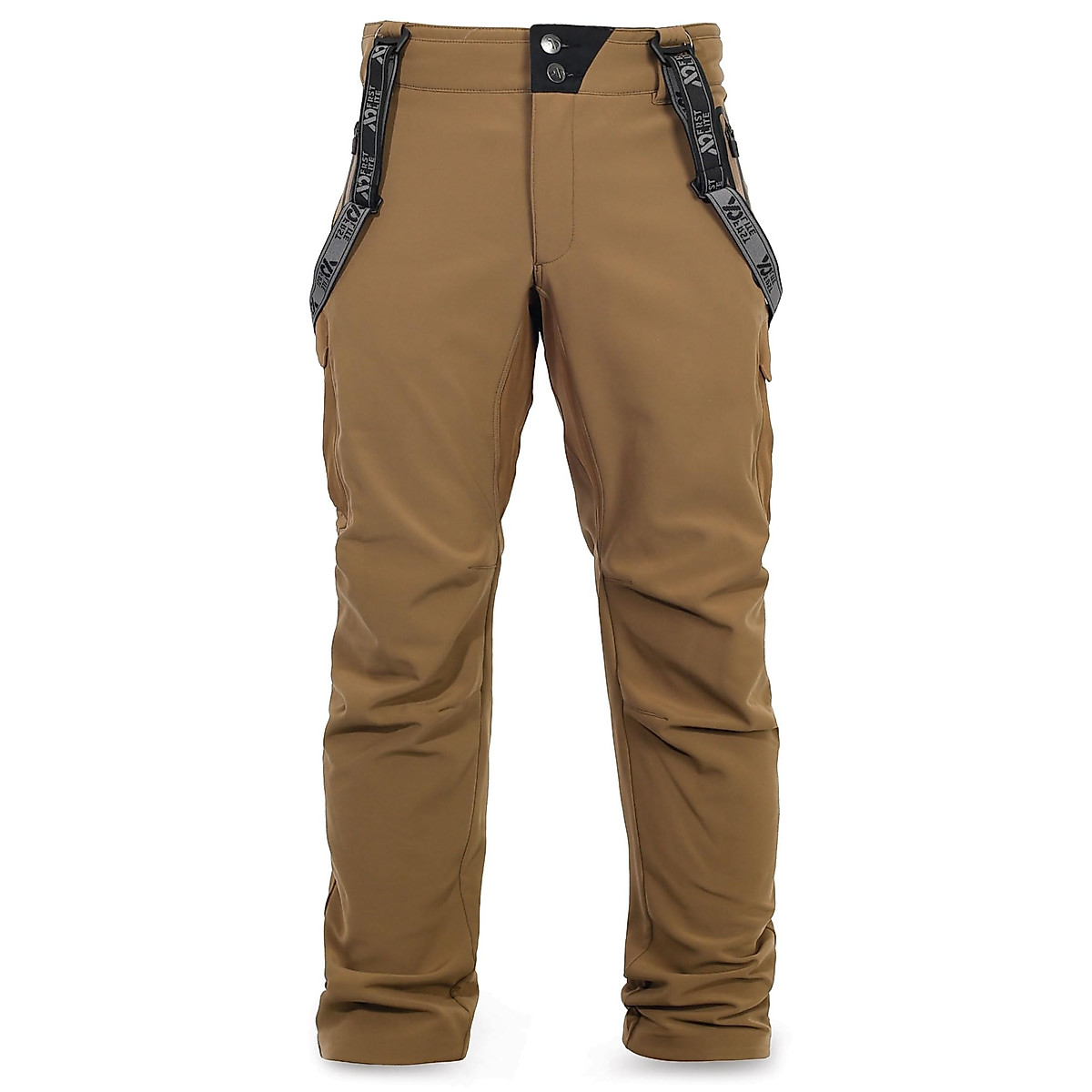 First Lite Men’s Catalyst Soft Shell Pant - Fleece Hunting Pants - Dry Earth - Large