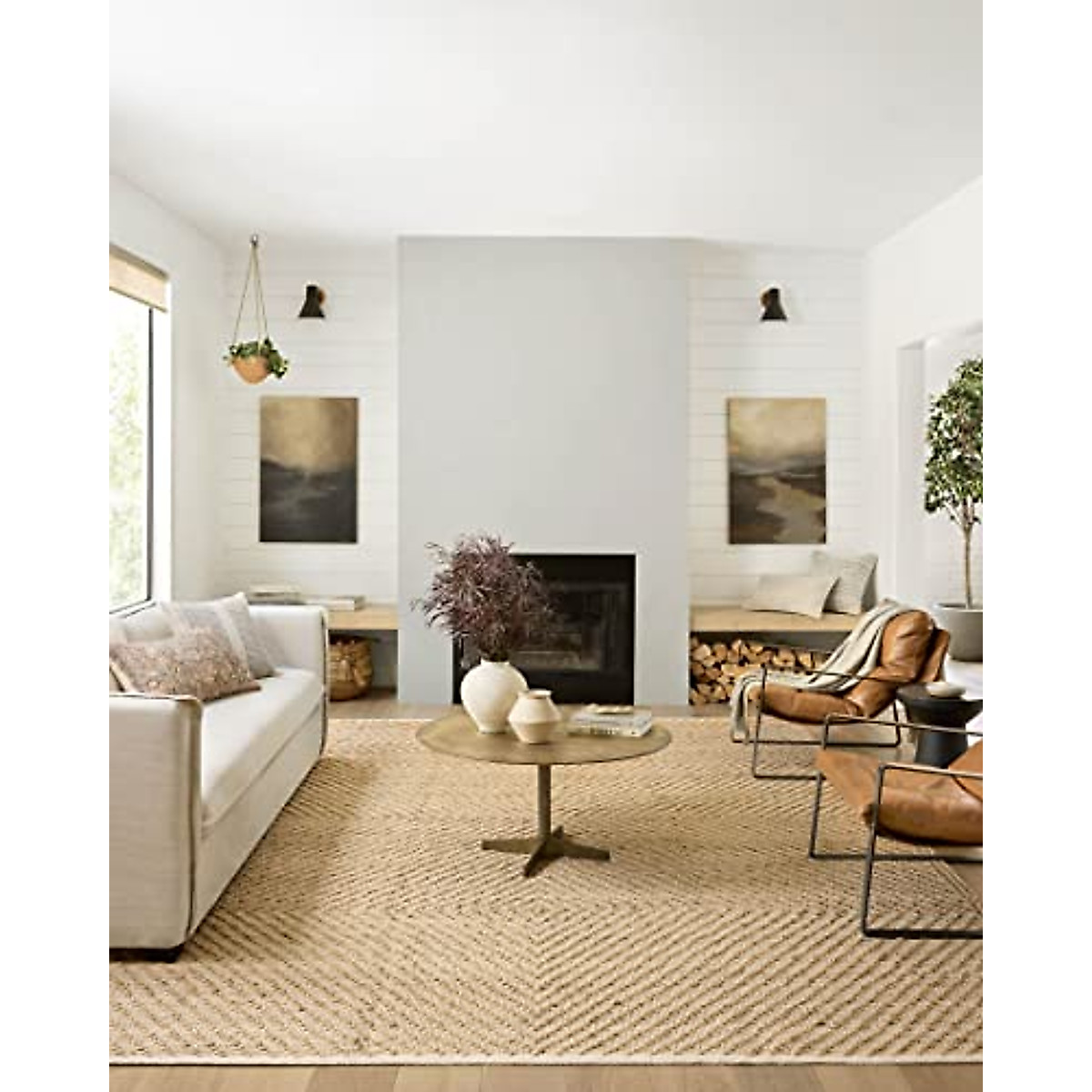 Loloi Angela Rose x Colton Collection CON-04 Natural/Ivory, Contemporary 9'-0" x 12'-0" Area Rug