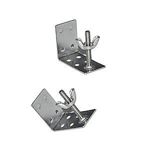 BOOHAO 4 pcs Roman Shade Wall L Bracke Mounting Installation L-Brackets for Roman Shade Home Window Drapery Bracke