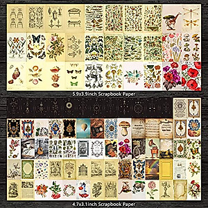 NTWJNJY Vintage Scrapbooking Supplies Stickers,365 Pcs Bullet Journals Supplies Aesthetic Scrapbook,Junk Journal Supplies Scrapbook kit,Birthday Craft Gift for Teen Girl Kid Women.