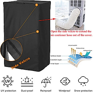Portable Air Conditioner Covers Skyour Outdoor Waterproof Dustproof AC Unit Dust Cover Mobile Air Conditioner Storage Bags Protector Covers for Most 5000-14000 BTU Portable Air Conditioners