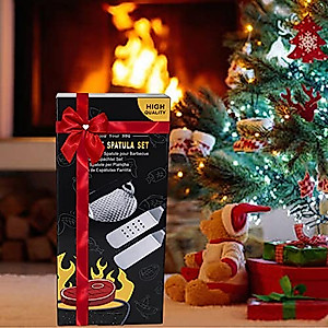 Grilljoy Griddle Accessories Kit Set for Hibachi Grill Flat Top - 26PC Non-Slip Grill Spatulas Set with Cleaning Pad, Burger Press, Egg Rings for Camping Grilling - Ideal for Men Women