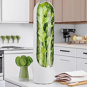 Vamrak Herb Saver for Refrigerator, Fresh Herb Keeper, Cilantro Containers for Refrigerator, Herb Saver Pod, Fresh Herb Keeper for Cilantro, Parsley, Asparagus, Keeps Vegetables for 2-3 Weeks (3PCS)