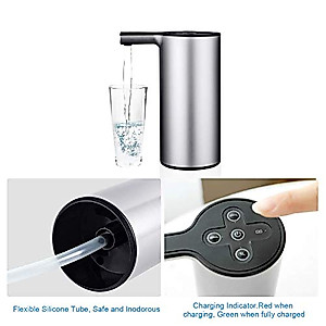Auto Bottled Water Pump with Volume Control Wireless Water Dispenser Rechargeable Gallon Water Bottle Jug Dispenser Pump