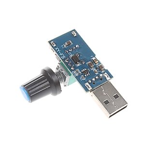 NOYITO 5V USB Fan Stepless Speed Controller Regulator with Switch Speed Module DC 4-12V to 2.5-8V 5W （Pack of 2）