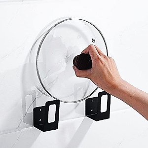 stainless steel pan Lid Holder wall-mounted pan Lid Holder black Pan Lid Holders wall-mounted chopping board rack stainless steel Chopping Board Rack Chopping Board Rack Kitchen wall holder
