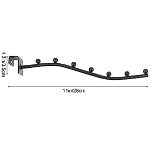 Baluue Pegboard Hooks 2pcs Folding Clothes Wall Mounted Clothes Hanger Rack Stainless Steel Garment Hooks Clothing and Closet Rod Storage Organizer Hanger Rack Stainless Wall Mounted Shelves