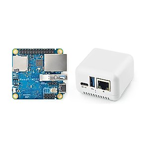 FriendlyElec NanoPi NEO3 1GB/2GB DDR4 RK3328 Cortex A53 Quad-core 64-bi Support Linux Ubuntu Core Upgrade Nanopi NEO2 (2GB Ram, NEO3 Case Kit)