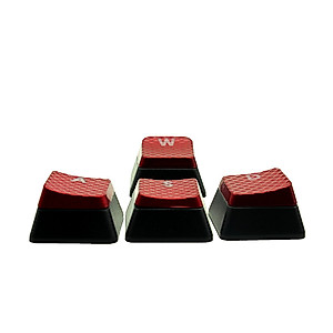 HUYUN 1set FPS Backlit Key Caps Replacement for Corsair K70RGB K70 K95 K90 K65 K63 Gaming Keyboards Cherry Key switches (Red)