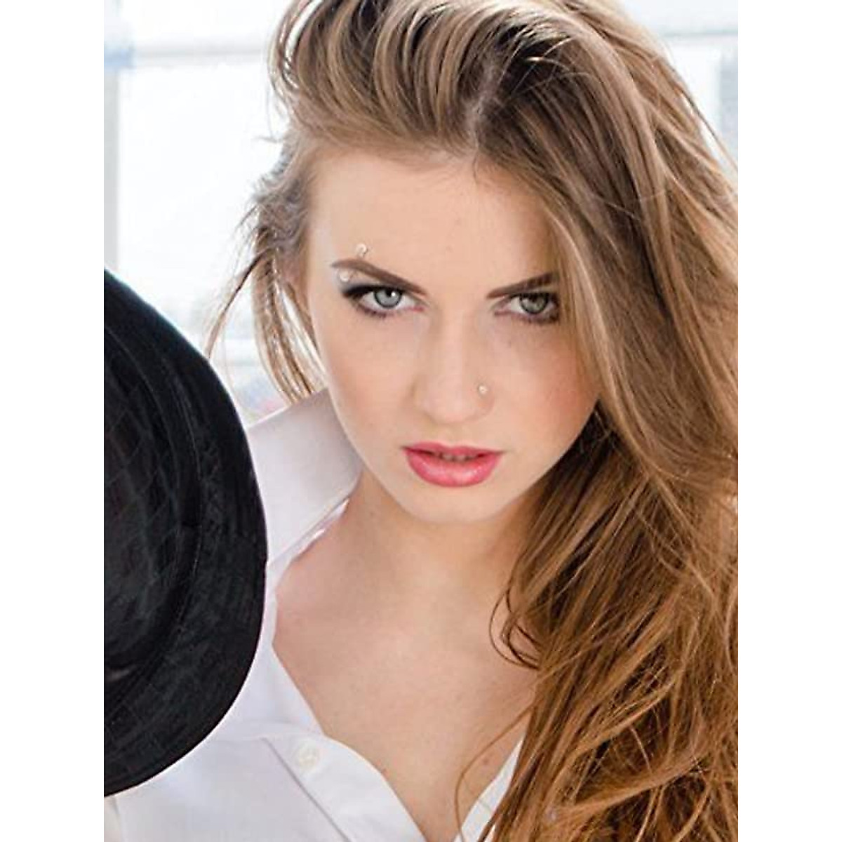 Anicina 18G 20G Clear Nose Rings Studs for Work Clear Nose Piercing Hoop Plastic Nose Rings for Surgery Screw L Shaped Nose Studs Plastic Bioflex Flexible Nostril Piercing Retainer