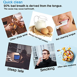 New Version Tongue Scraper Cleaner for Adults & Kids, Medical Grade Metal Tongue Brushes Set for Fresh Breath Dental Eliminate Bad Breath in Seconds (Orange)