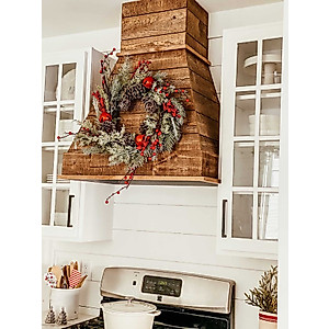 30" Castlewood Rustic Shiplap Chimney Range Hood - Brown (42-1/2" H | 31" W | 20-3/8" D) (No Ventilator/Liner)