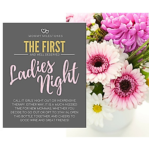 Mommy Milestone Wine Labels and Stickers, Great Baby Shower and Pregnancy Gift Ideas for Mom To Be, Funny Mom's First Moments After Having New Baby Girl or Boy – Set of 6 – By Harper & Ivy Designs