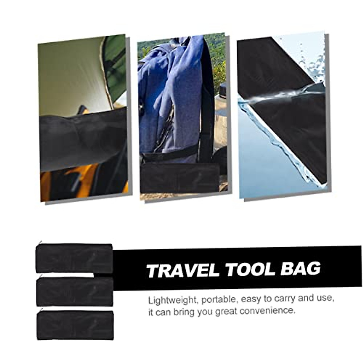 HANABASS 3pcs BBQ Storage Bag Grilling Utensils Grill Utensil Storage Bag Barbecue Cooking BBQ Hardware Holder BBQ Grill Accessories Bag Camping BBQ Holder Tool Chemical Fiber Travel