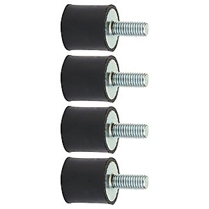 Anti Vibration Bobbin, Stable M3 Rubber Mount Practical for Water Pumps for Gasoline Engines for Engines for Air Compressors (VD15*15 M5*12)