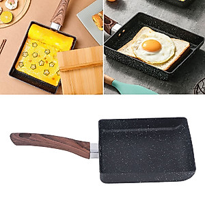 Grill Pan Square Griddle Pan Skillet , Non Stick Cast Aluminum Grilling Pan Rec Japanese Omelette Frying Pan Square Griddle Pan for Steak Breakfast Stove Tops Oven Safe(small)