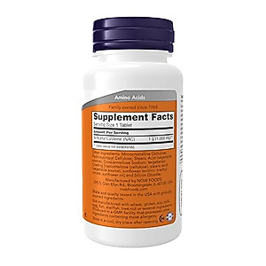 NOW Foods Supplements, NAC (N-Acetyl-Cysteine) 1,000 mg, Free Radical Protection*, 60 Tablets