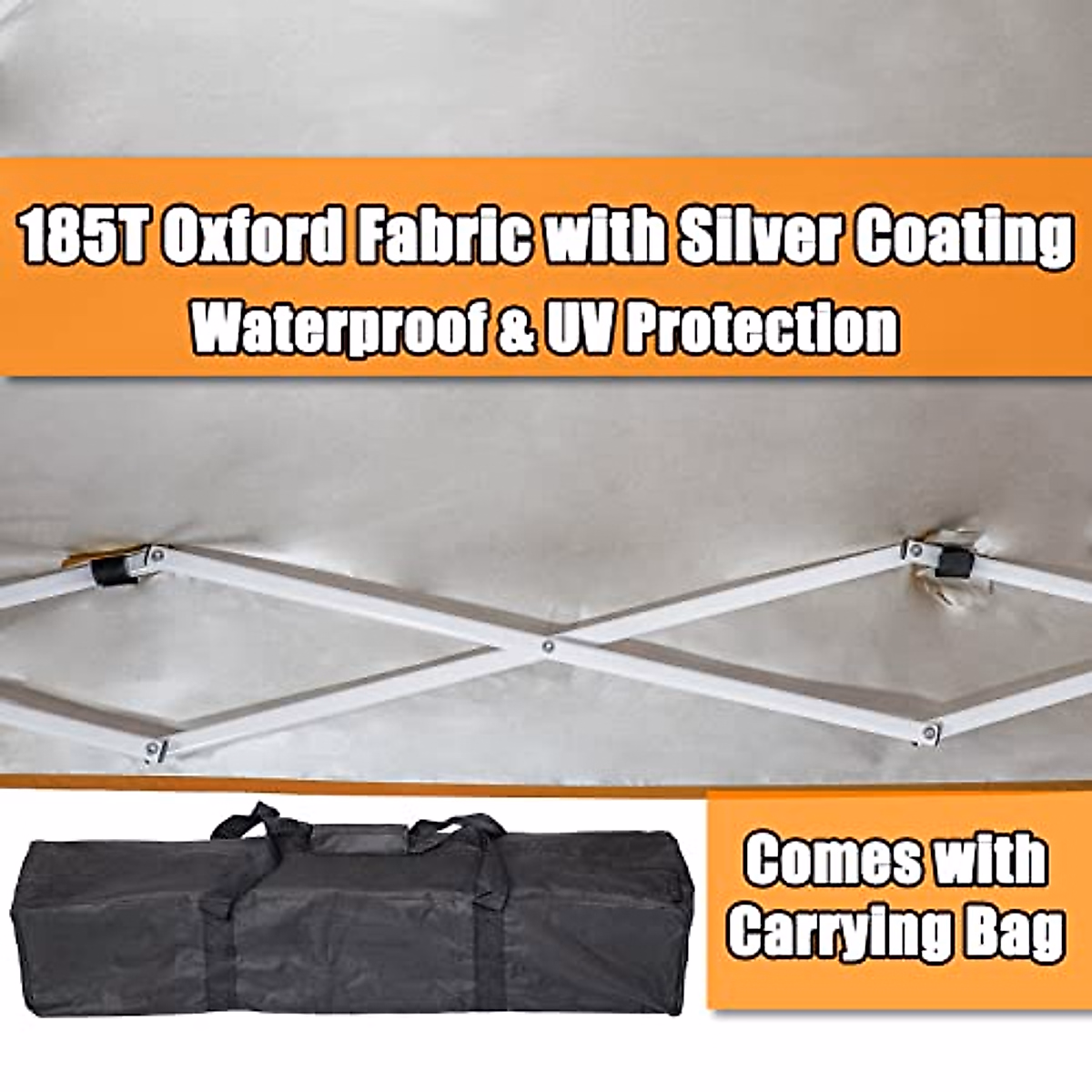 Sunnyglade 6x4 Ft Pop-Up Canopy Tent Outdoor Portable Instant Shelter Folding Canopy with Carry Bag