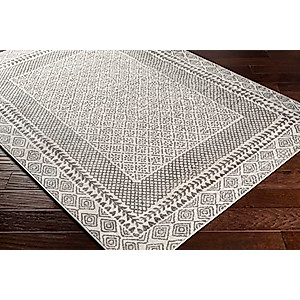 Artistic Weavers Vanessa Bohemian Border Area Rug, 5 ft 3 in x 7 ft 1 in, Gray