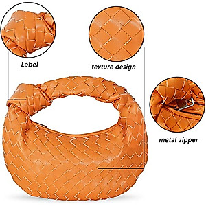 Hand Braided Bags Shoulder Bags Ladies Tote Bags with Knotted Handles