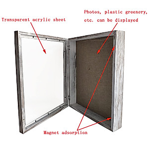 WANLIAN Shadow Box Frame16x20, Extra Large Shadow Boxes Display Cases Wooden Linen Back, Wall-Mounted Deep Display Box Picture Frame for Photos Memorabilia Wedding Jersey Medals Antique (White)