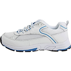 Drew Shoe Women's Athena, White/Blue, 7.5 WW US