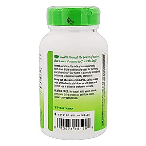 Natures Way Neem Leaf 100 Vegetable capsule, 100 ct