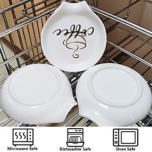 Coffee Spoon Rest, Engraved Cute Counter Spoon Holder Funny Farmhouse Home Bar Coffee Station Table Accessories Décor, Gift for Coffee Lovers Girlfriend Wife Husband Anniversary Friends