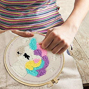 Punch Needle Cloth Needle Embroidery Fabric Needlework Fabric DIY Handmade Cloth for Art Embroidery Crafts Favors, 2 Yards by 1 Yard