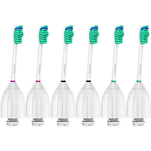 Brightdeal Replacement Brush Heads Compatible with Philips Sonicare Toothbrush Essence Xtreme Elite and Advance HX7022/66, 6-Pack