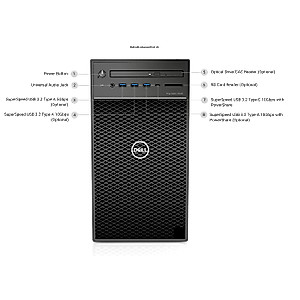 Dell Precision 3640 Workstation - Core i3-10100 CPU (4 Core) - 8GB DDR4 RAM - 500GB HDD - Tower - Windows 10 Pro - Warranty