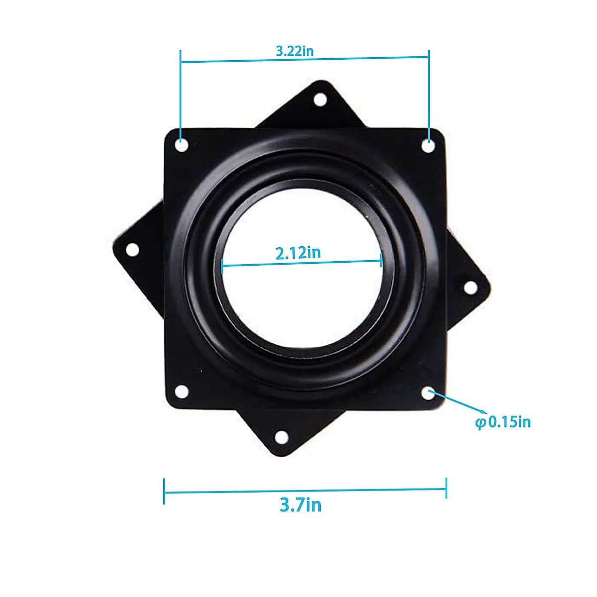 BENLIUDH Lazy Susan Hardware, 4 Inch Lazy Susan Bearing Turntable for Table Serving Trays, Cabinet, DIY Craft Project 4 Pcs