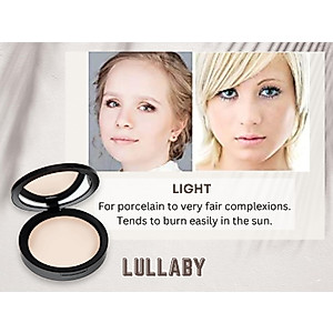 Mineral Dual Powder - 4-in-1 Pressed Mineral Foundation with SPF 15 for Flawless Glow - Oil-Free, Talc-Free, Gluten-Free, 0.45 oz (Lullaby - Light) by Mommy Makeup