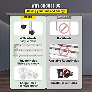 VEVOR Hydroponics Growing System, 54 Sites 6 Pipes Hydroponic System, 2 Layers Hydroponic Kit, Vertical Hydroponic Growing System with Water Pump, Pump Timer