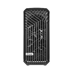 Fractal Design Torrent Gray - Ligth Tint Tempered Glass Side Panel - Open Grille for Maximum air Intake - Two 180mm PWM and Three 140mm Fans Included - Type C - ATX Airflow Mid Tower PC Gaming Case