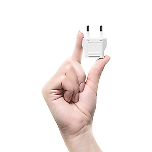 Unidapt 2-pack Europe Travel Plug Adapter, USA to European Plug Adapters, Travel from US Canada America Mexico to EU Europe Italy France Germany Spain Outlets, Type C Pin Converter, 220V Power Plugs