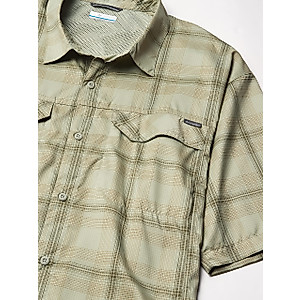 Columbia Men's Silver Ridge Lite Short Sleeve, Safari Large Plaid, Medium